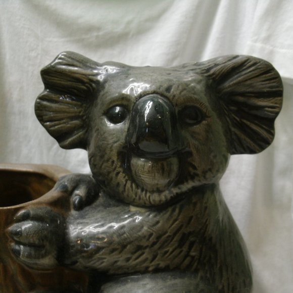 Vintage | Accents | Vintage Koala On Branch Pottery Planter | Poshmark